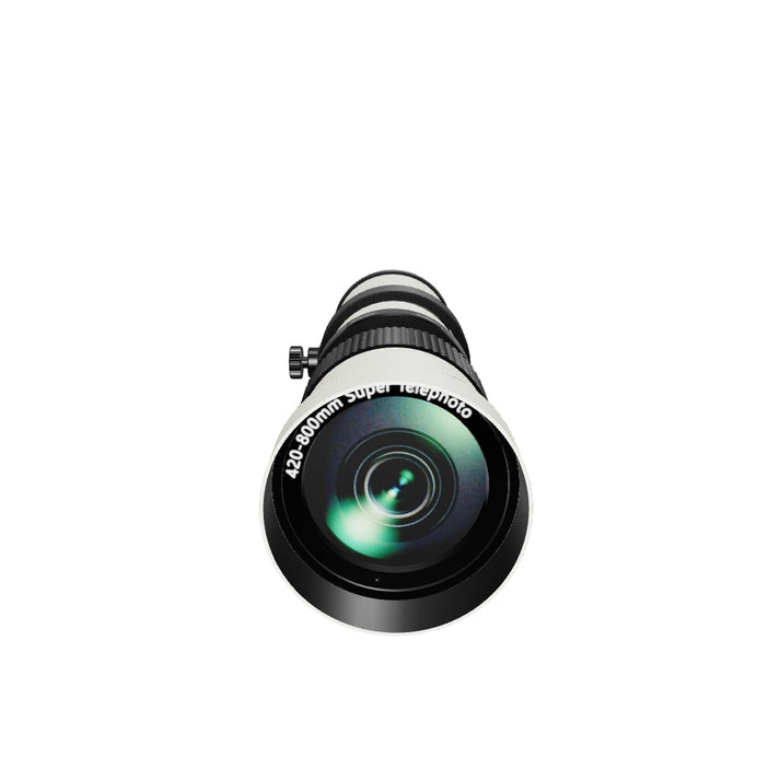 Lightdow 420-800mm f/8.3 Manual Zoom Super Telephoto Lens + T Mount Ad